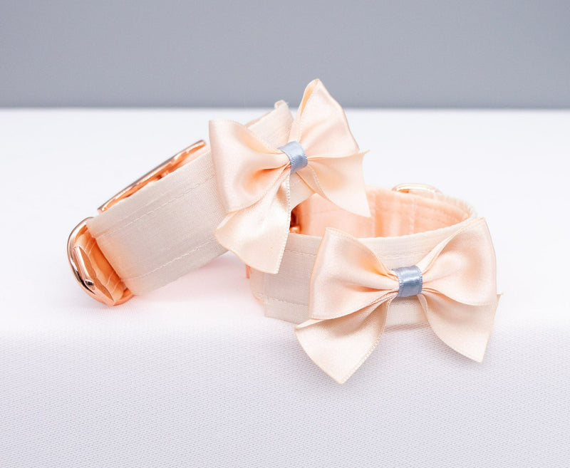 French Raw Silk with Bows ~ Rose Gold Cuffs – Play in Velvet